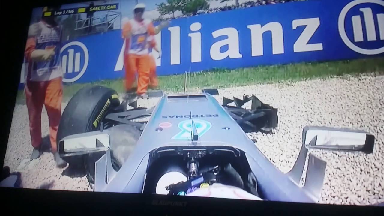 F1 2016 Spain grand prix crash Hamilton and Rosberg - YouTube