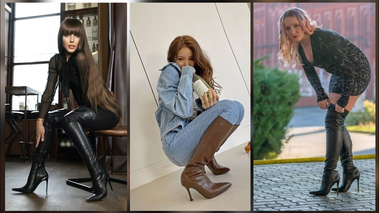 Top 40 Alluring Ideas Hot BOLD FASHION Style Leather Thigh High Heel ...