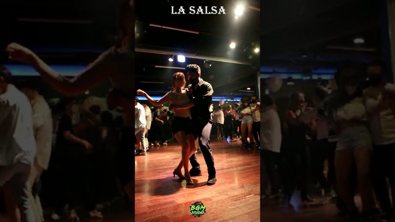 #4K [쇼셜 살사&바차타] 미소 & 라이언 - 라살사(LA SALSA) / by바게마 (Bachata) - YouTube