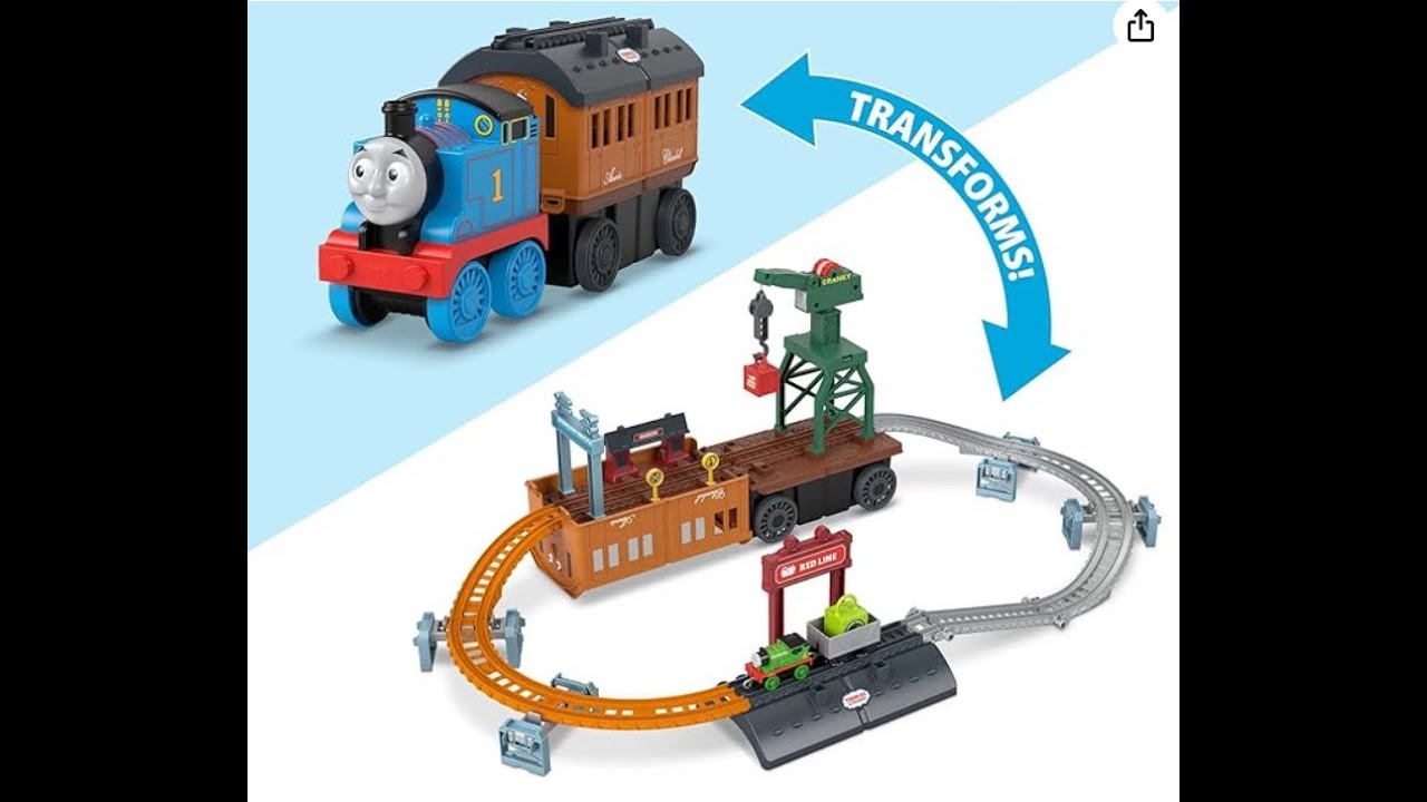 Thomas and Friends Set Review 2-in-1 Transforming Thomas Playset - YouTube