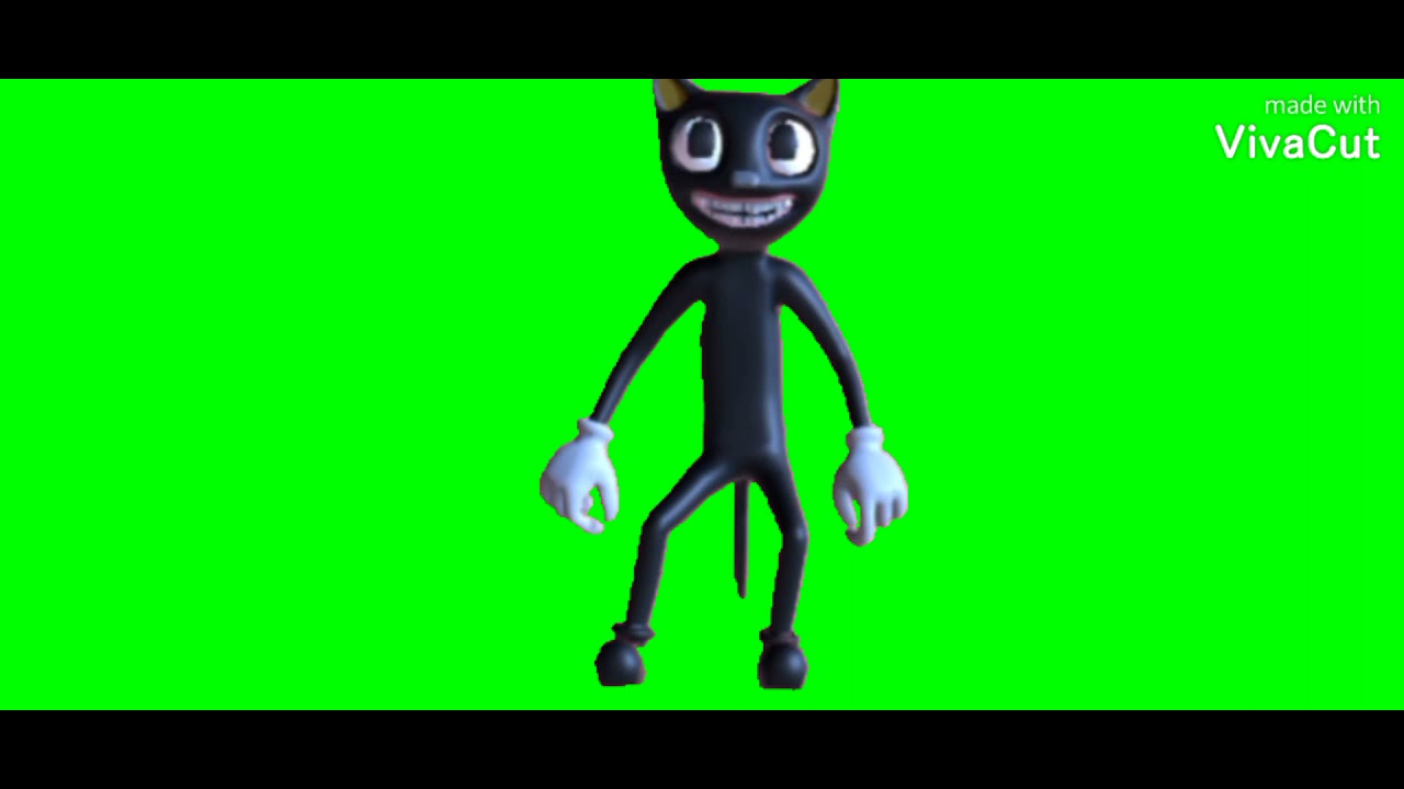 cartoon cat green screen - YouTube