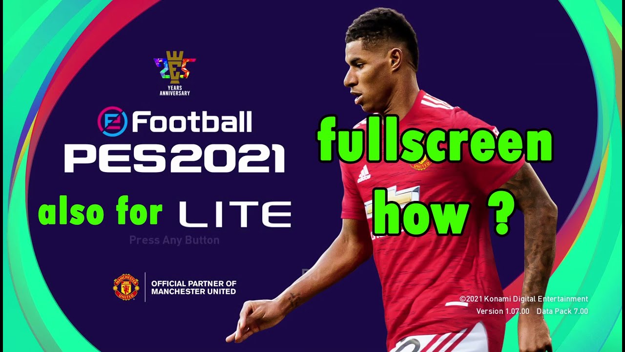 How To FULLScreen efootball pes 2021 (also in lite) settings pc ...
