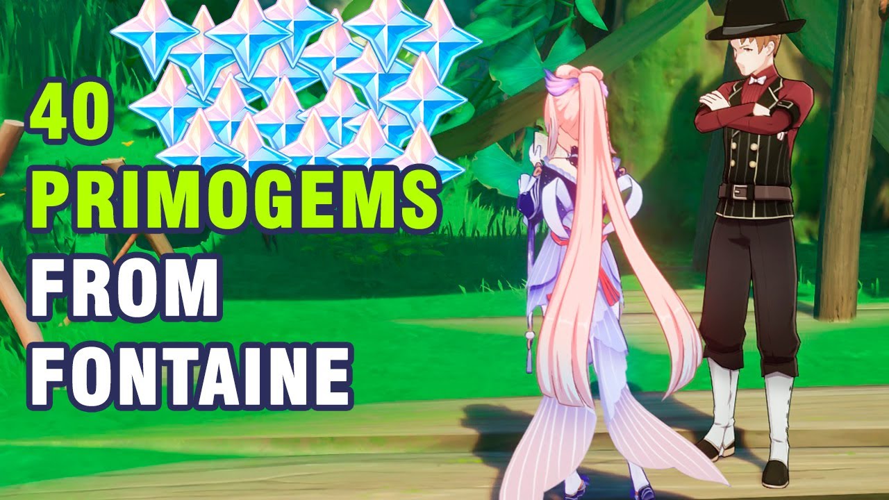 40 primogems from Fontaine - Hidden World Quest Sumeru【Genshin Impact】 - YouTube