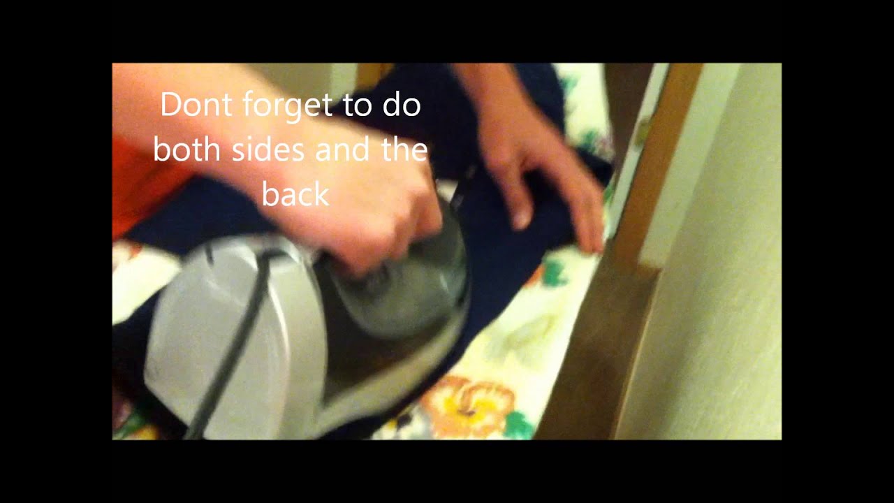 How to Crease a Polo Shirt - YouTube
