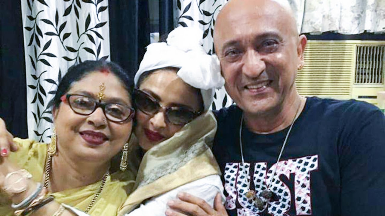 90s Famous Villain Tej Sapru With His Wife and Sister-in-Law Rekha ...
