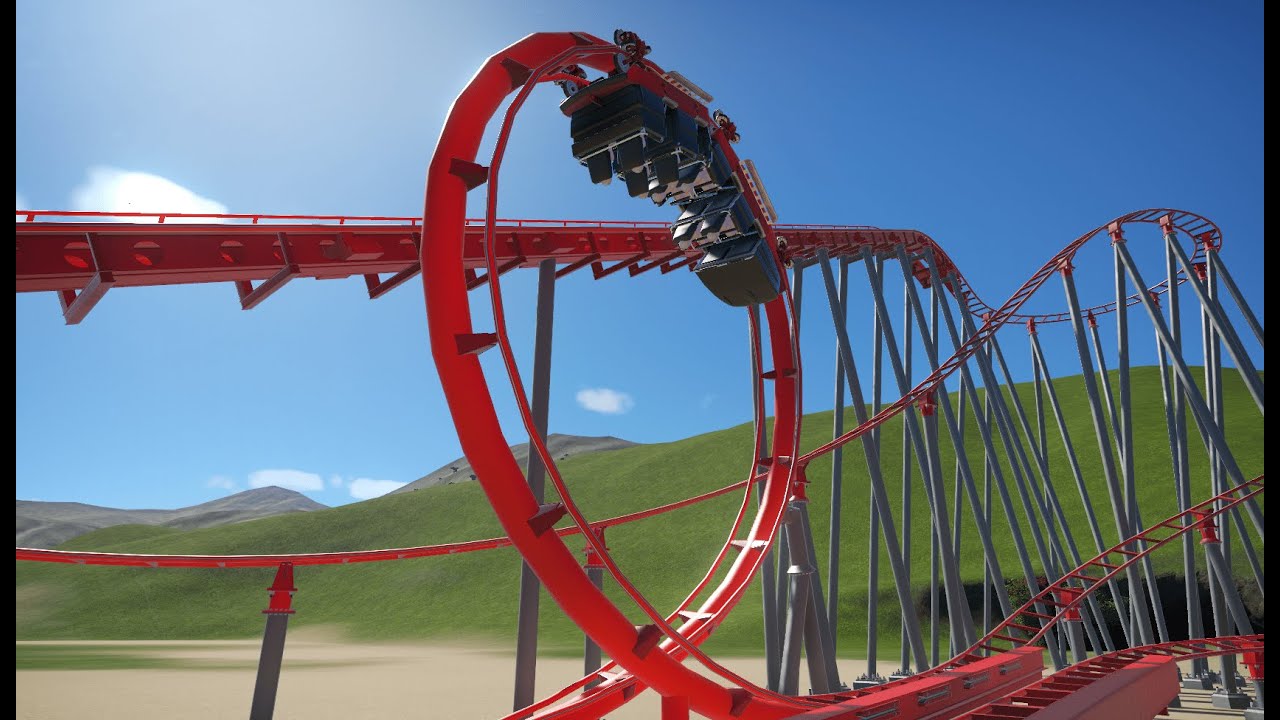 Red Racer Mini Looping Coaster - YouTube