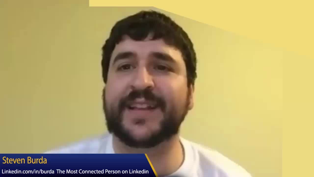 The Most Connected Person On Linkedin, Steven Burda Advice - YouTube
