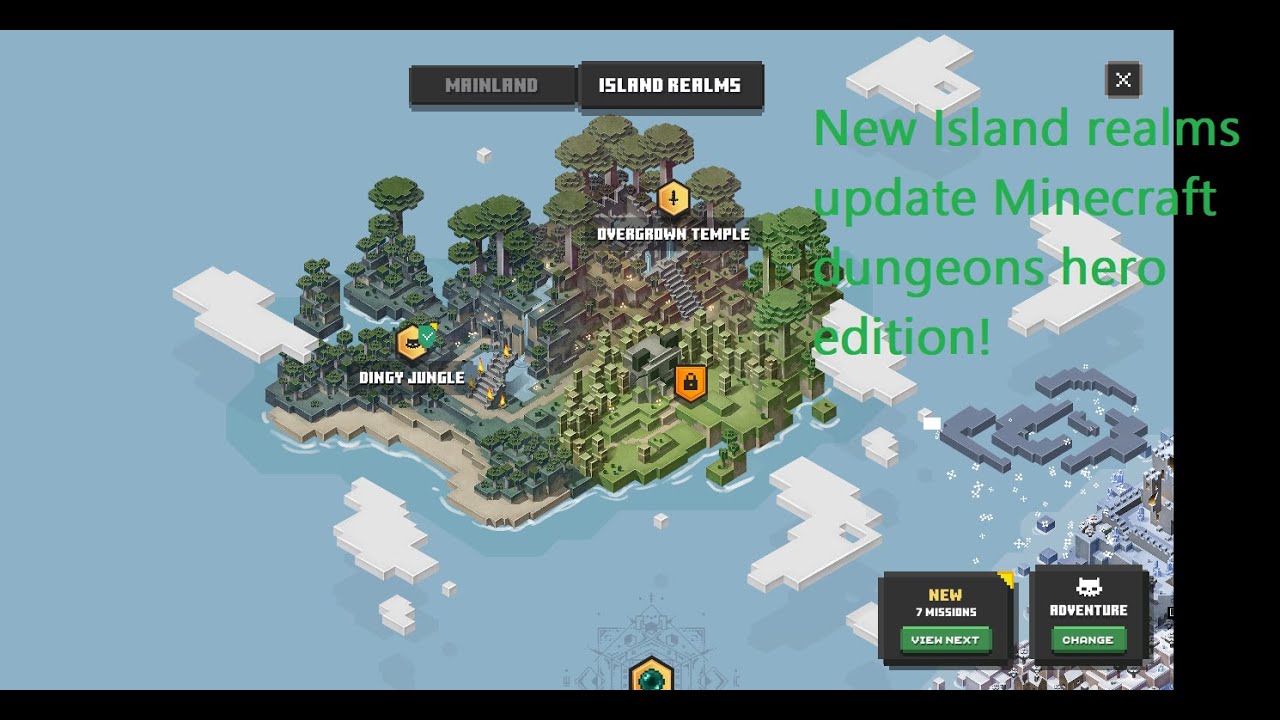 Minecraft dungeons hero edition Dingy jungle - YouTube