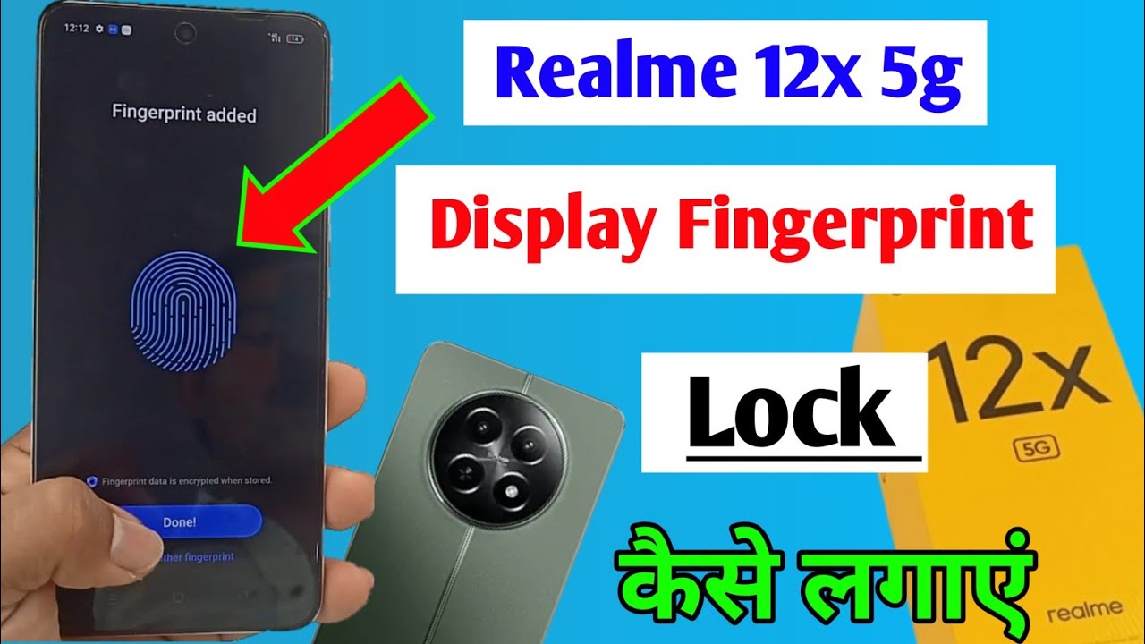 Realme 12x 5g fingerprint lock setting / realme 12x 5g display ...