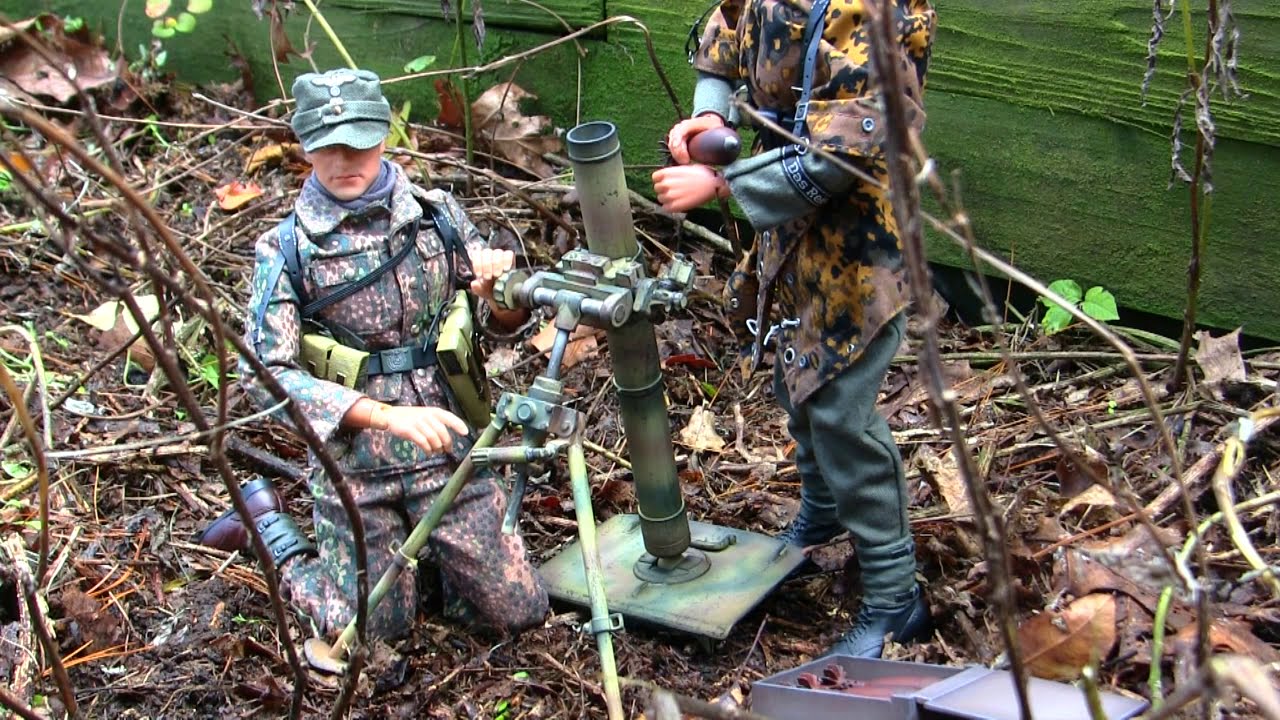 1/6th scale Dragon WWII German 8 cm GrW 34 mortar model build - YouTube