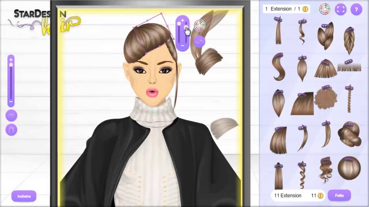 Stardoll Tutorial StarDesign Hair 12 - YouTube