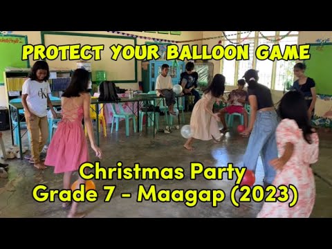 Christmas Party Game Ideas - Protect Your Balloon - YouTube