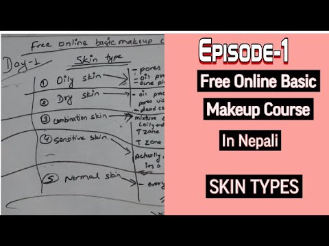 Free Online Makeup Course For Beginners //SKIN TYPES//EPISODE-01 IN ...