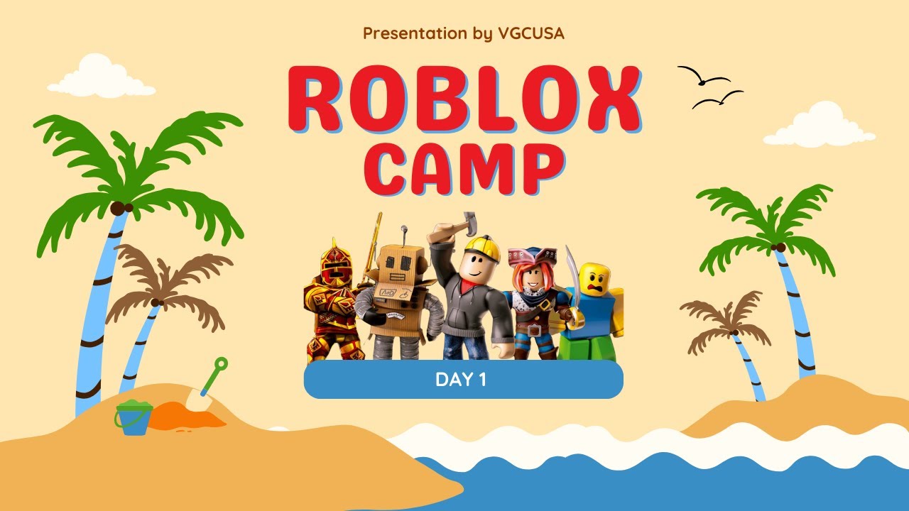 Summer Camp Week 3 Day 1 | Building in Roblox - YouTube