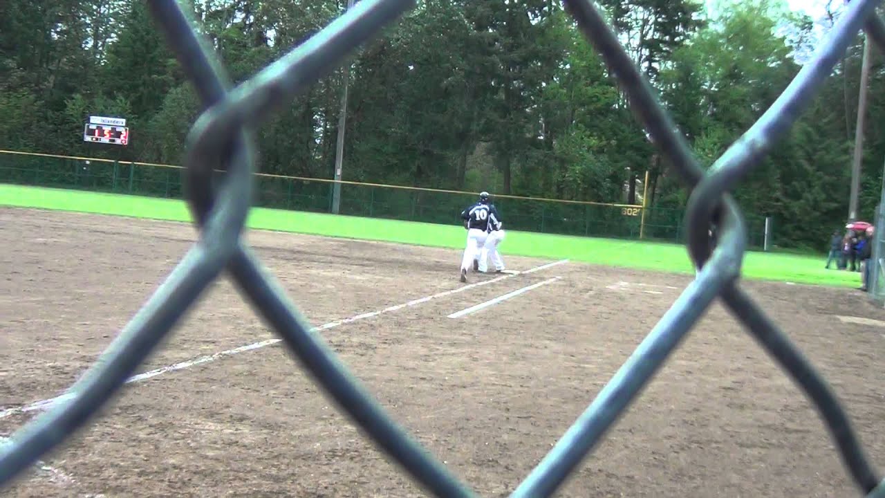Jack Perkins with the line to pitcher then motors to first. - YouTube