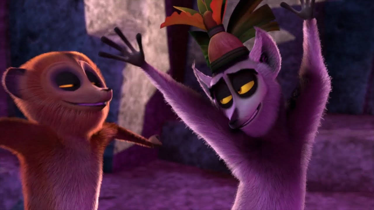 Król Julian i ostro zakrapiana impreza - YouTube