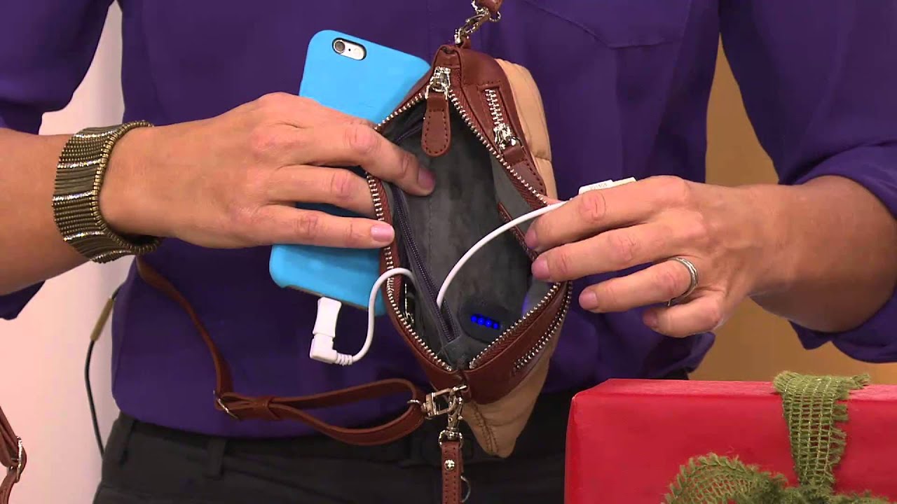 Handbag Butler Quilted Nylon 2-in-1 Bag with 3000 mAh Cell Phone ...