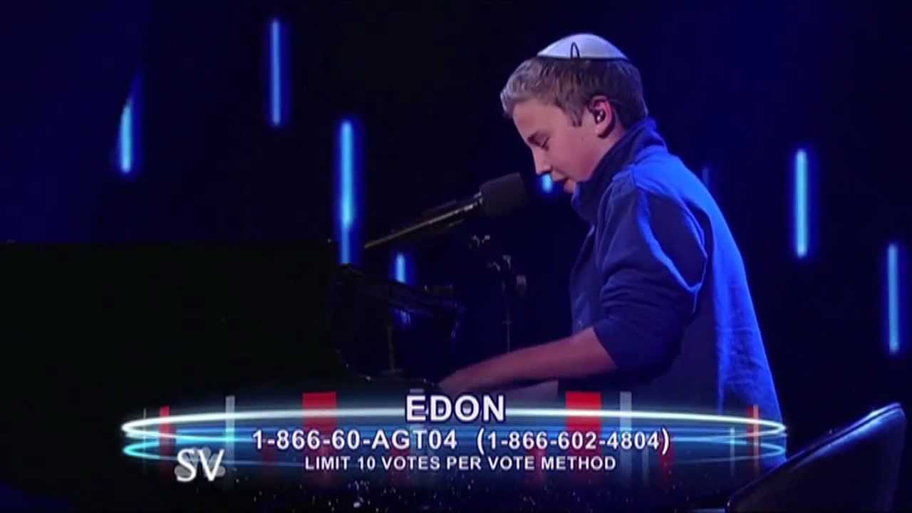 Edon Pinchot on America's Got Talent - The Semi-Finals - YouTube