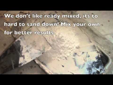 Repairing a damp patch - YouTube