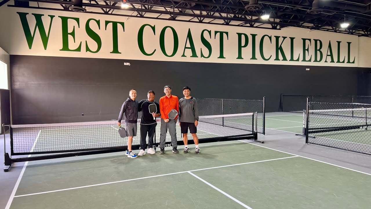 Super windy Tuesday at West Coast Pickleball of Yorba Linda, California ...