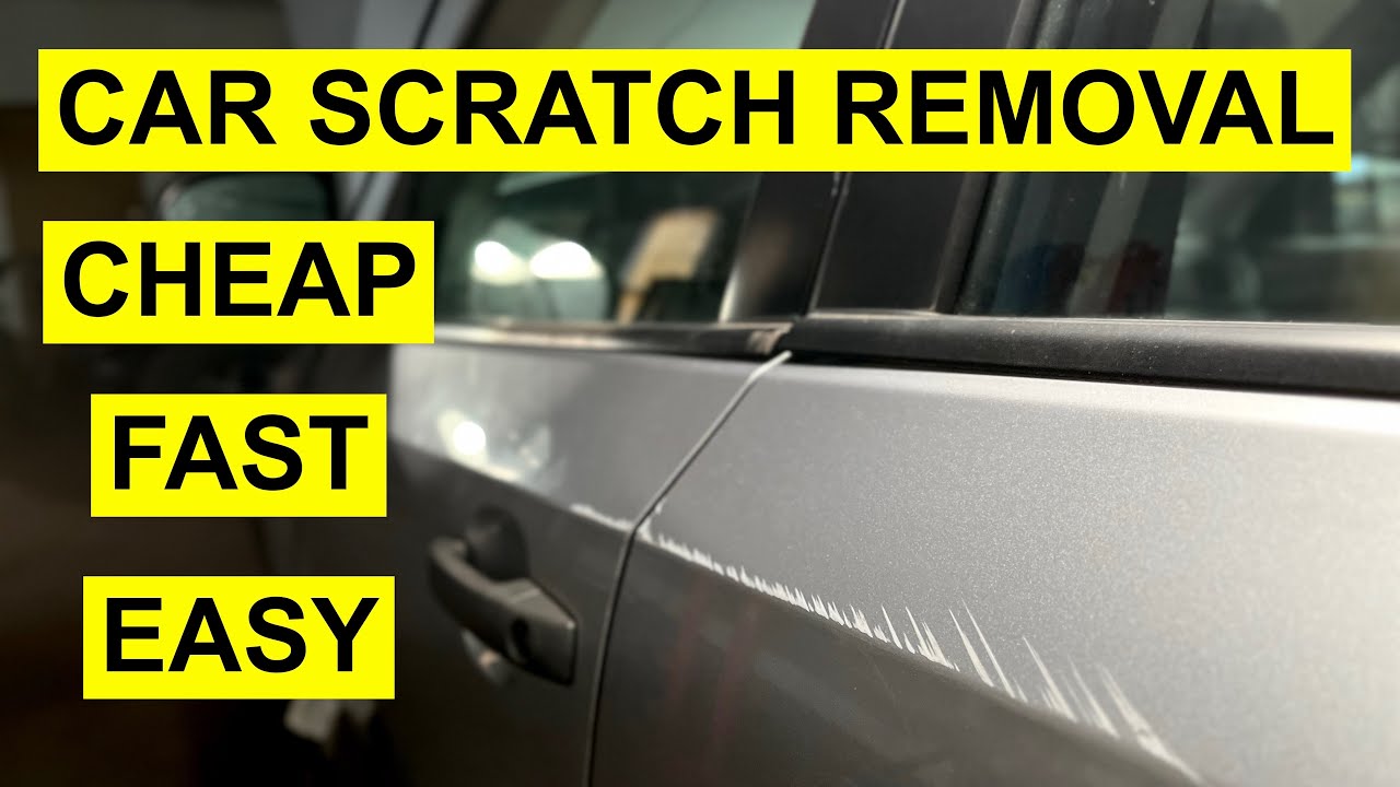 Cheap Car Scratch Removal At Home - Before And After - YouTube