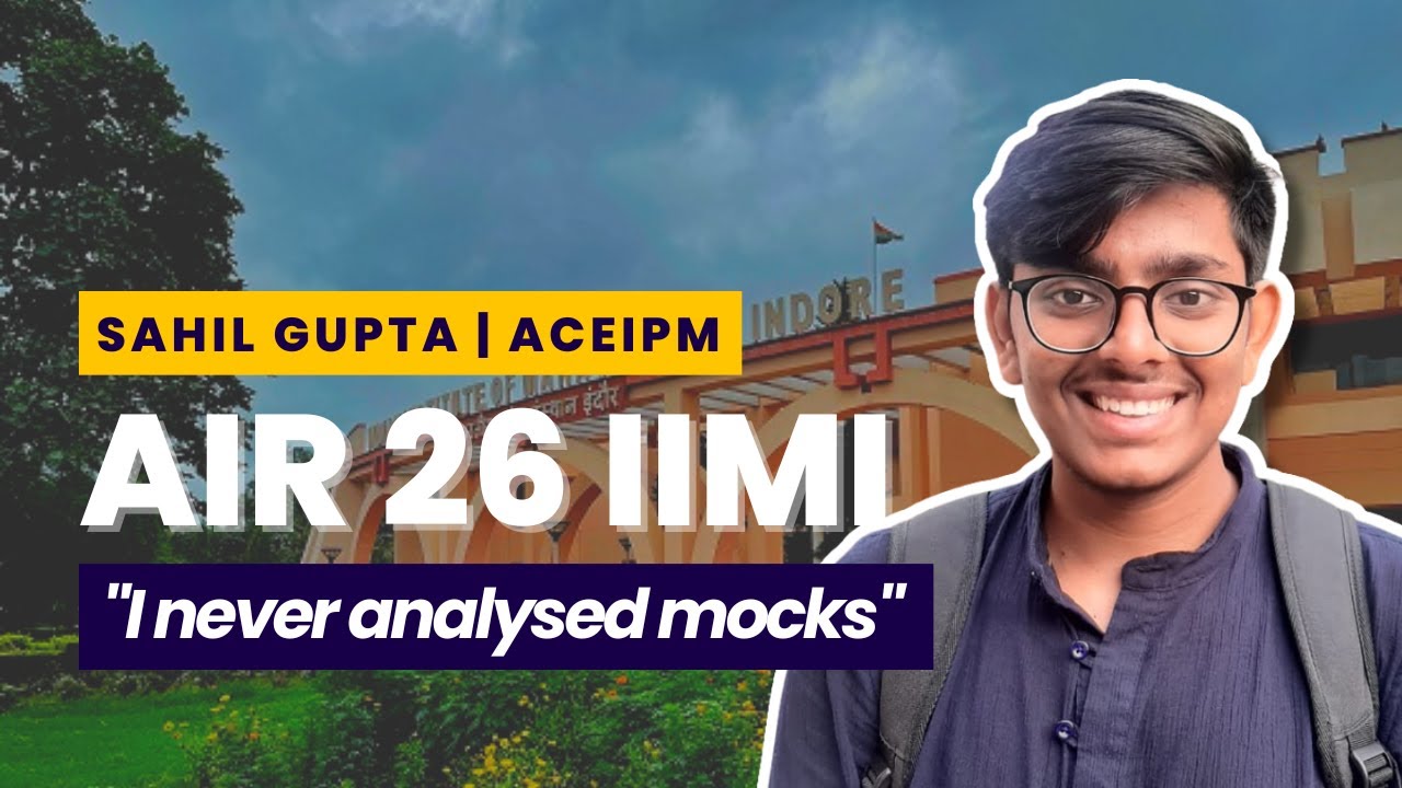 How I got AIR 26 in IPM IIM Indore | AceIPM Student - YouTube