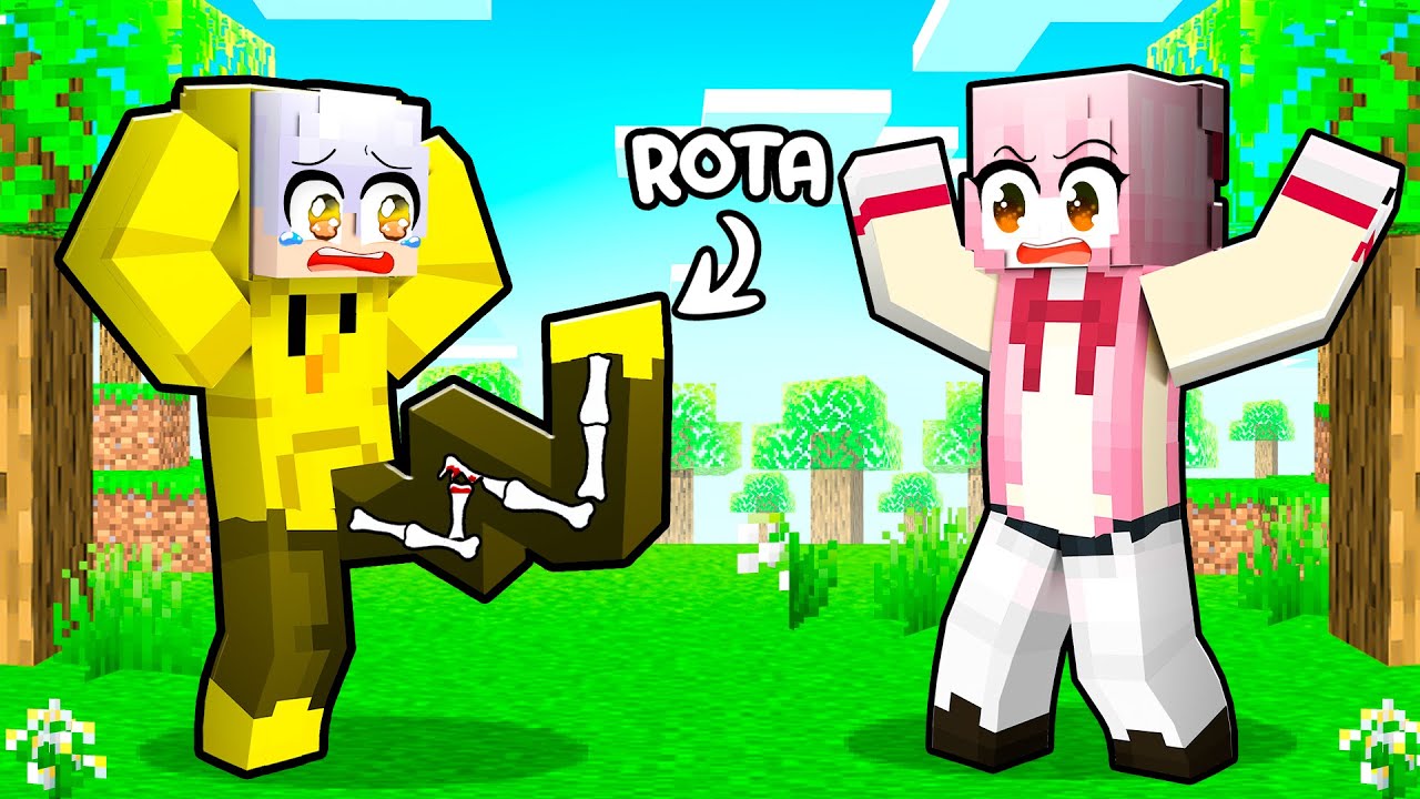 Elo se ROMPIÓ Una PIERNA en Minecraft! - YouTube