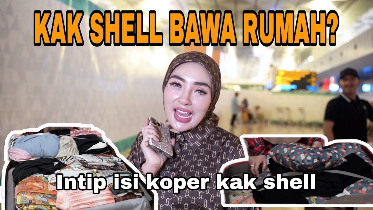 BONGKAR ISI KOPER KAK SHELL !! BAWA RUMAH ?? LIBURAN KE AMERIKA - YouTube