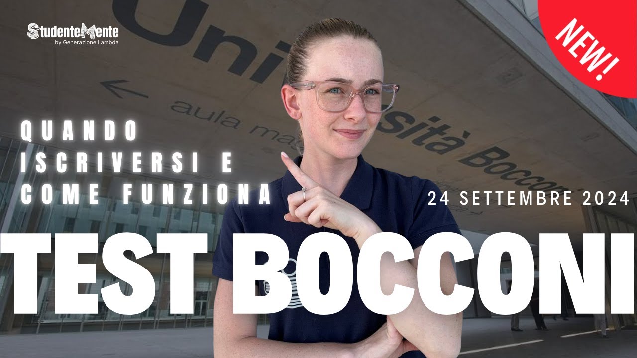 Test Bocconi 2025/26, quando iscriversi e come funziona!! - YouTube