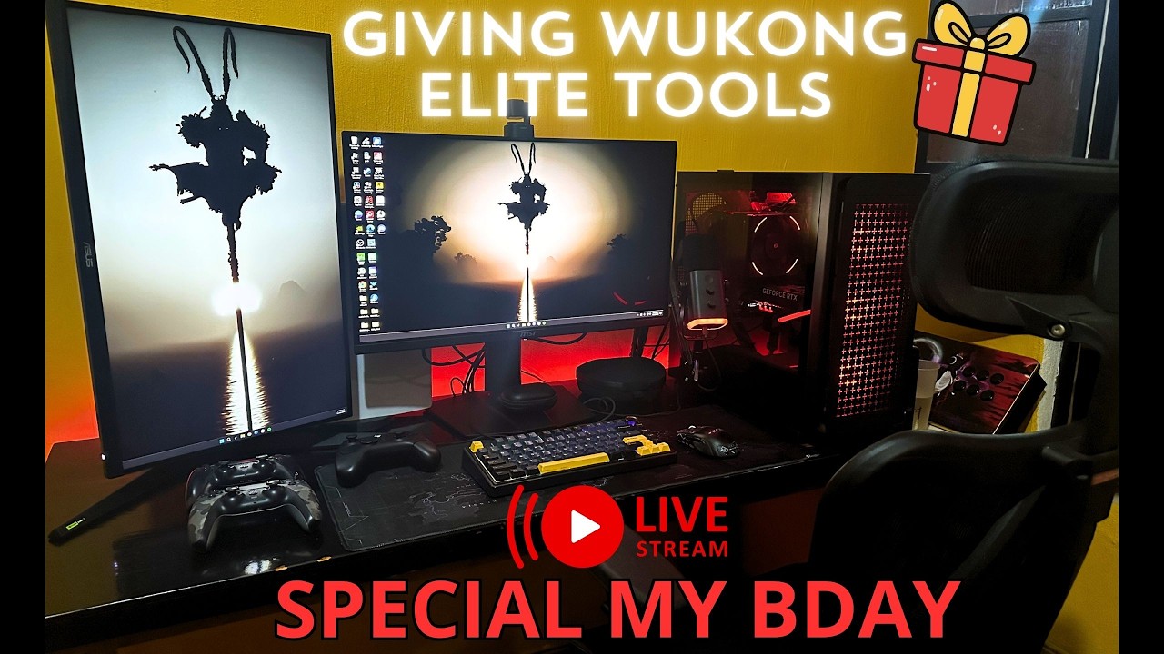 SPECIAL MY BDAY LIVE - GIVING WUKONG ELITE TOOLS 🤯🎁 | BLACK MYTH WUKONG ...