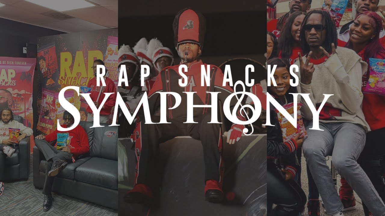 Rap Snacks Symphony featuring Clark Atlanta University Marching Band & Auxiliary - YouTube