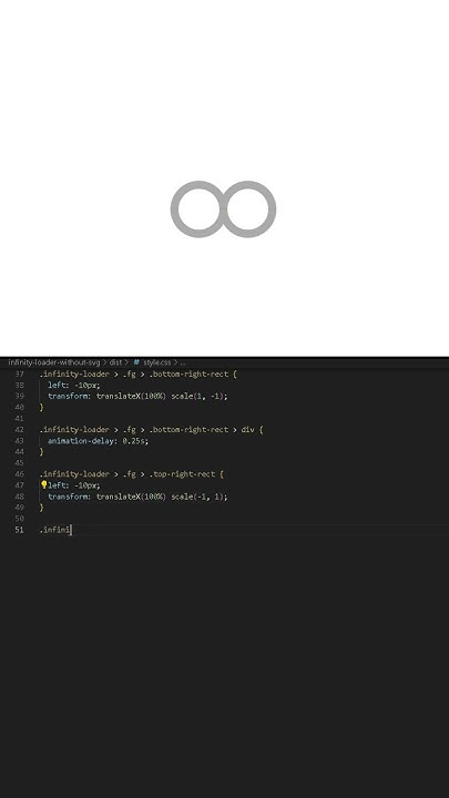 Infinity Loader Design😍#programming #coding #css #htmlcss #shorts #trending #html #animation # ...