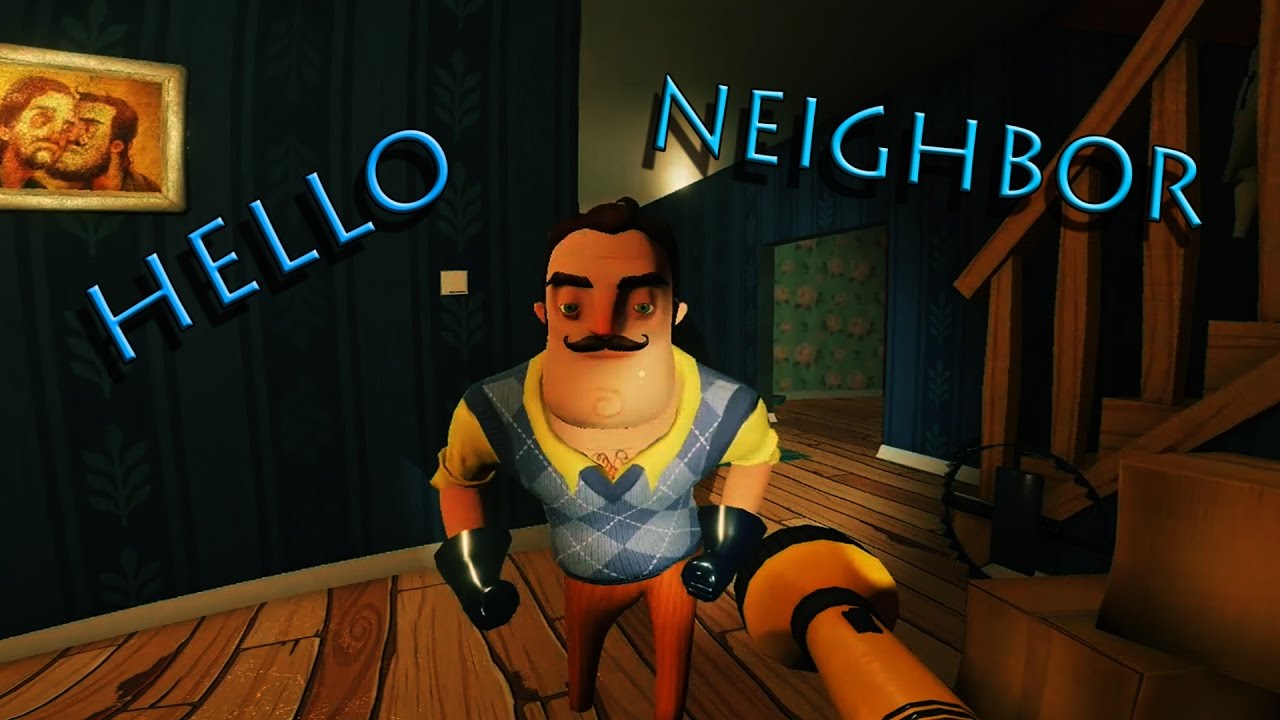 SCARY MUSTACHE MAN !! | Hello Neighbour - YouTube