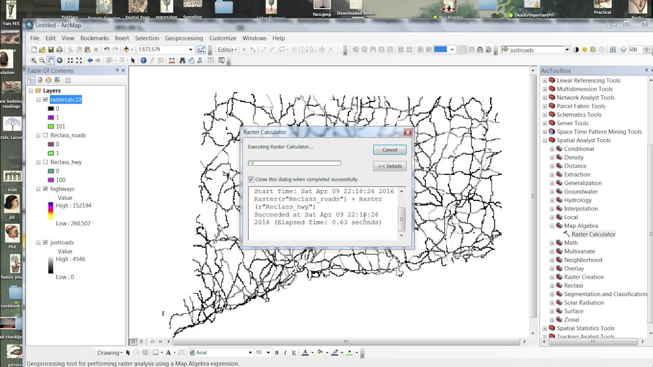 Creating a Cost Distance Friction Raster with Roads of Different Types ...