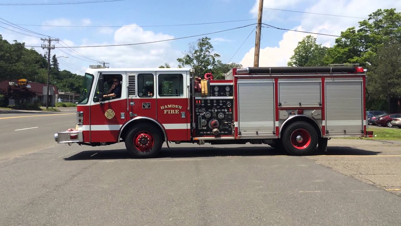 Hamden Ct fire department responding - YouTube