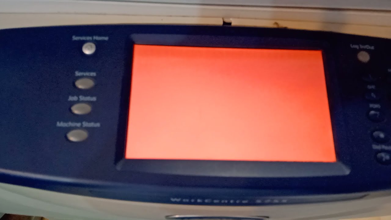 blue green red screen problem solution xerox 5755 photocopier machine ...