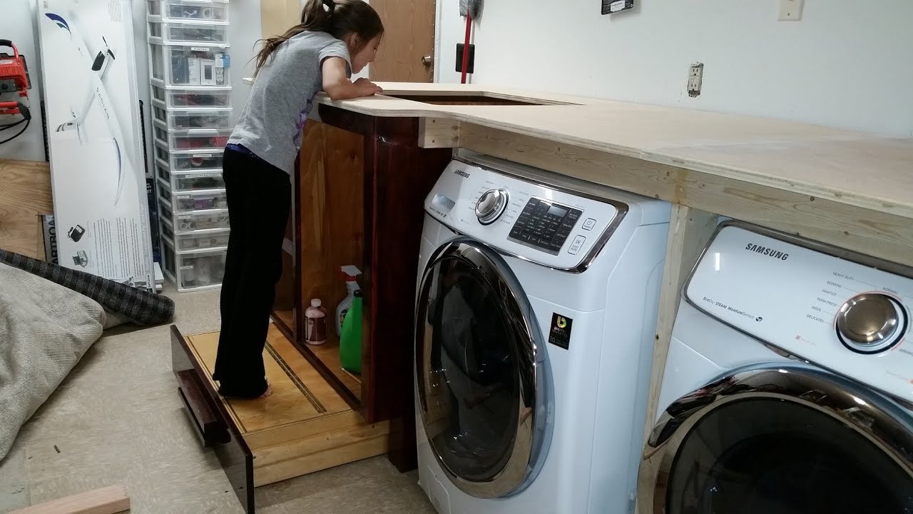 Step Up Cabinet. Build a Cabinet with a built-in step. AMAZING Idea ...