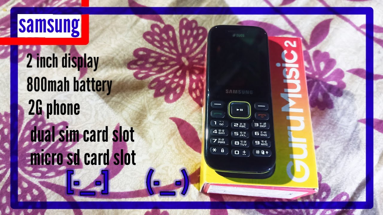 samsung guru music 2 unboxing video #samsung - YouTube