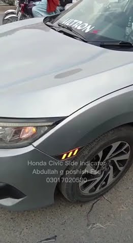 Honda civic Fender indicator installation |Honda civic modificationl ...
