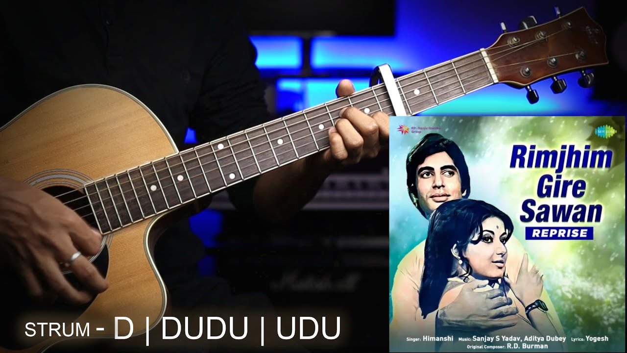 Rim Jhim Gire Sawan - Easy Guitar Chords & Strumming Lesson - YouTube