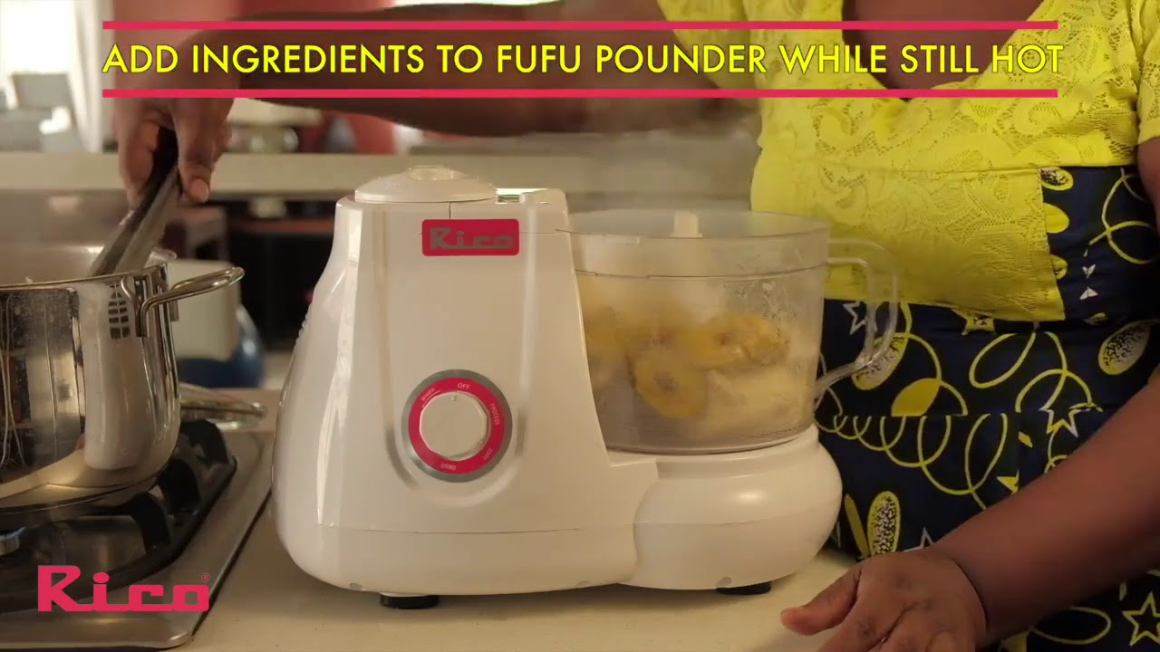 FUFU POUNDING MACHINE - YouTube