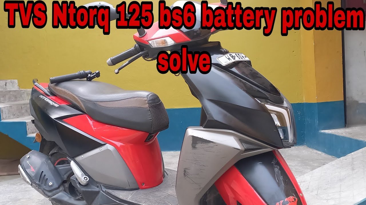 TVS Ntorq 125 bs6 battery problem solve //ntorq bs6 starting problem ...