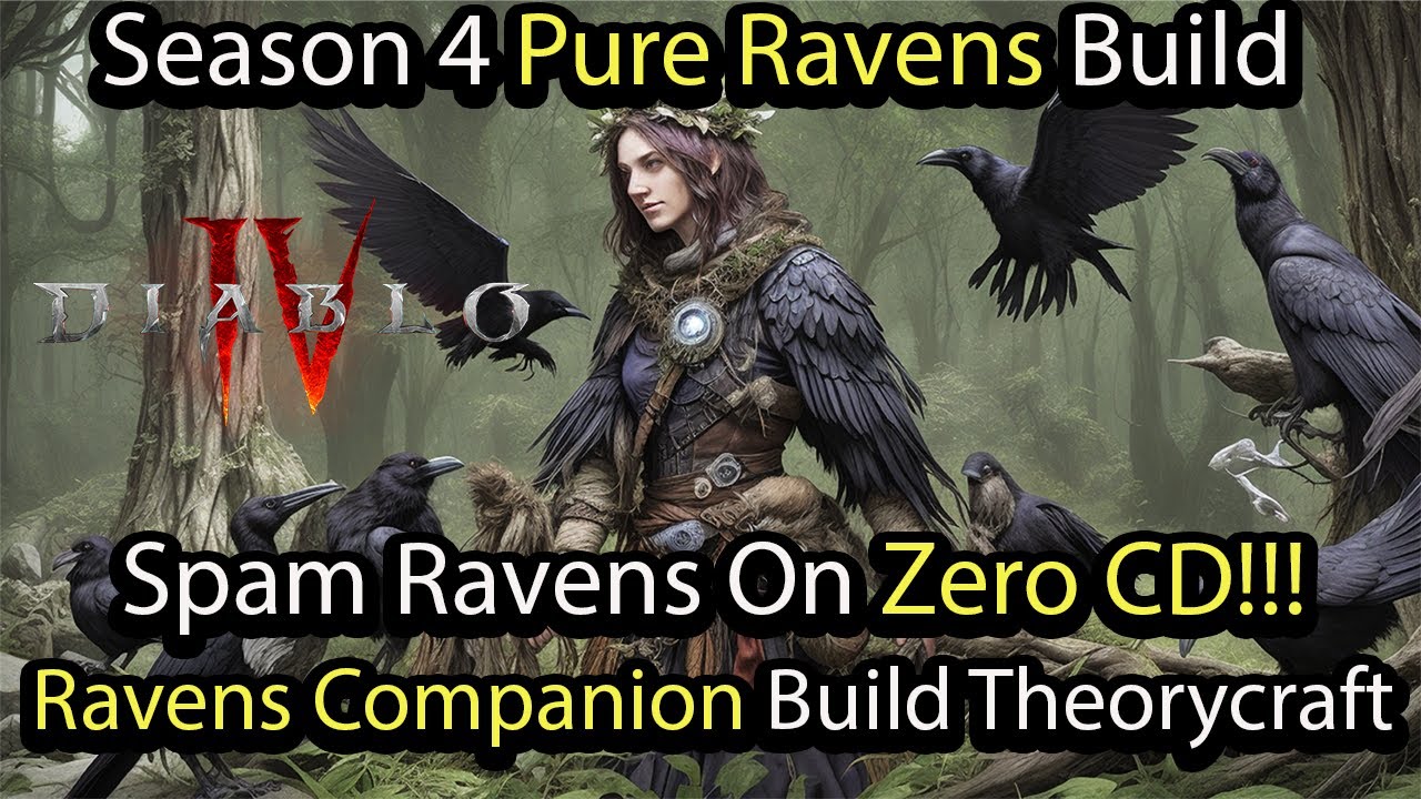 Diablo 4 Season 4 Pure Ravens Companion Build Theorycraft. Zero Uniques ...