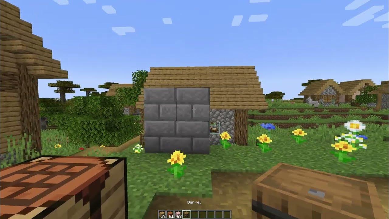 How to Make a Barrel in Minecraft - YouTube