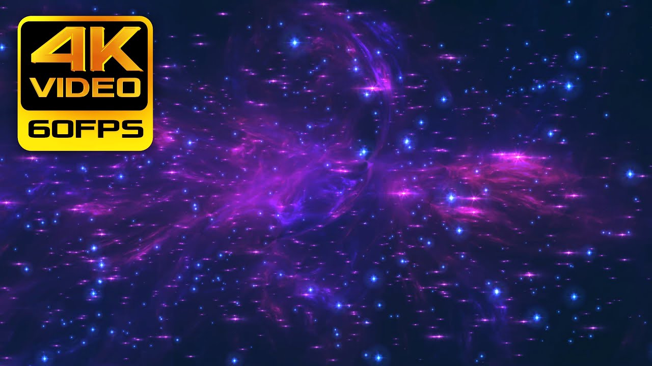 4K Purple Space ║ Galaxy Animation - Glowing Stars - YouTube