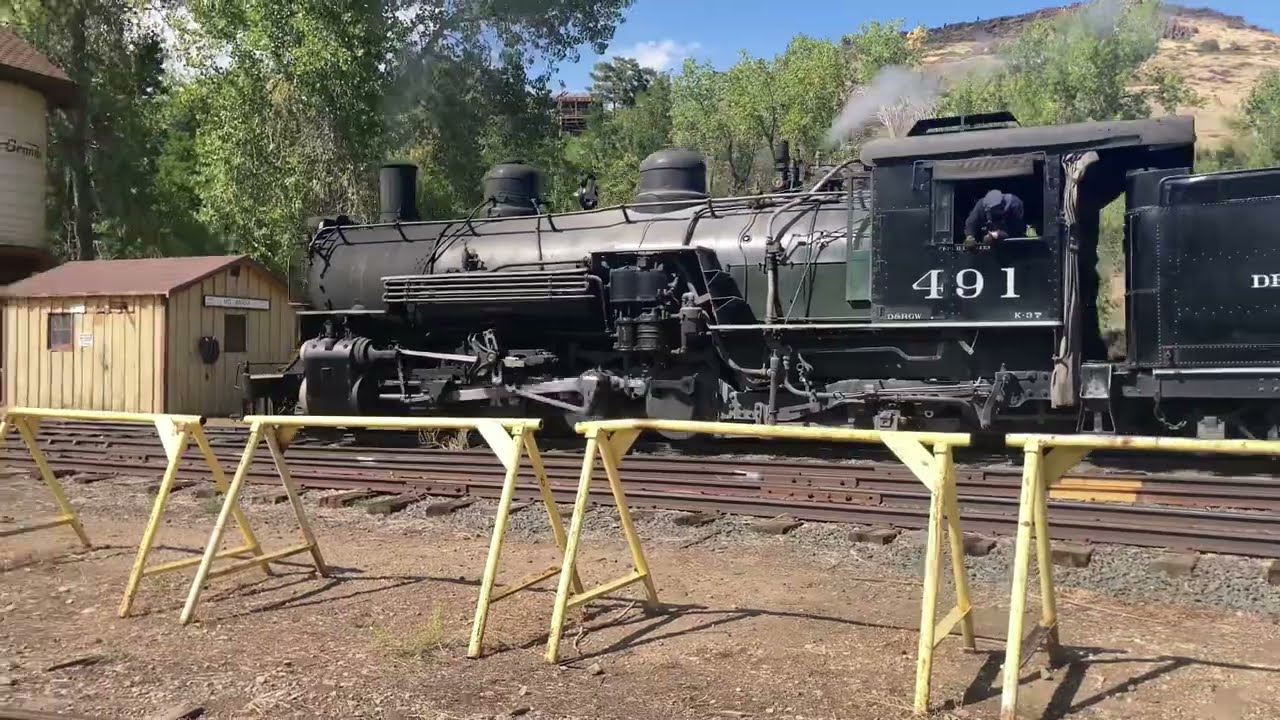 D&RGW 491 at the Colorado Railroad Museum Part 4 - YouTube