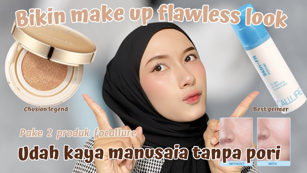 Makeup flawless look cocok buat pemula ! Best produk . Wajib punya ...