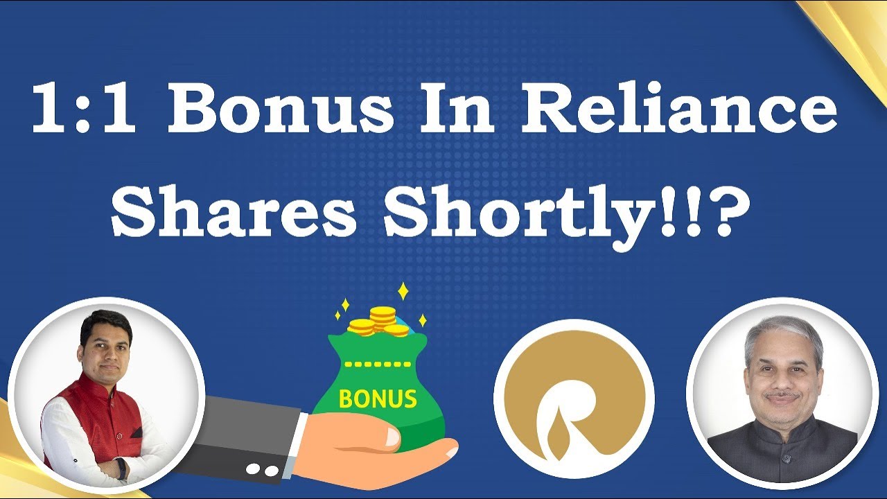 1:1 Bonus In Reliance Shares Shortly!!? | Dr. Bharath Chandra & Mr. Rohan Chandra - YouTube
