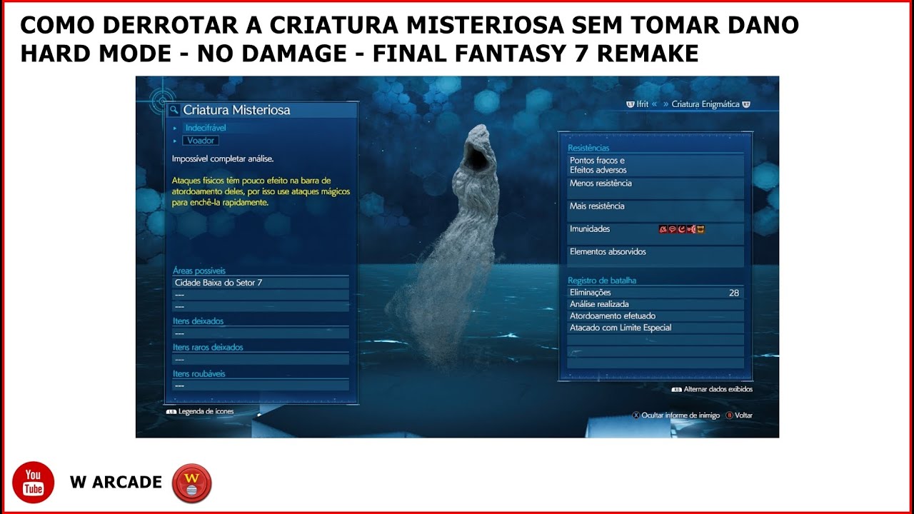 COMO DERROTAR A CRIATURA MISTERIOSA SEM TOMAR DANO HARD MODE NO DAMAGE ...