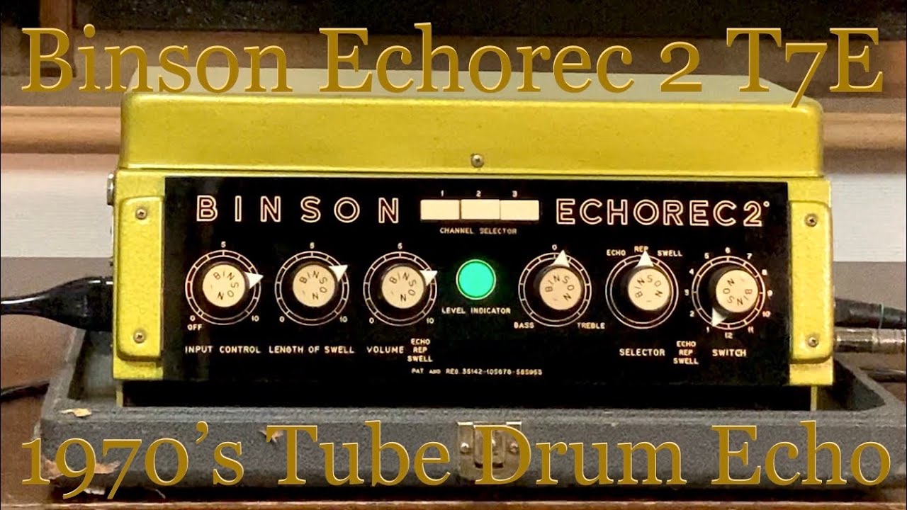 Binson Echorec 2 T7E 1970’s Drum Echo Machine [Tube Type] - YouTube